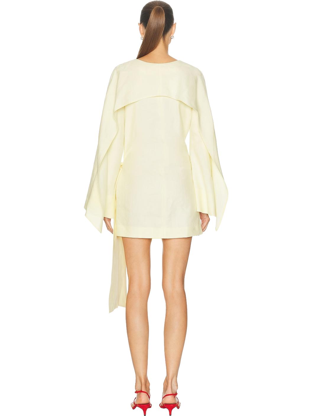 KHAITE Onis Wrap Mini Dress