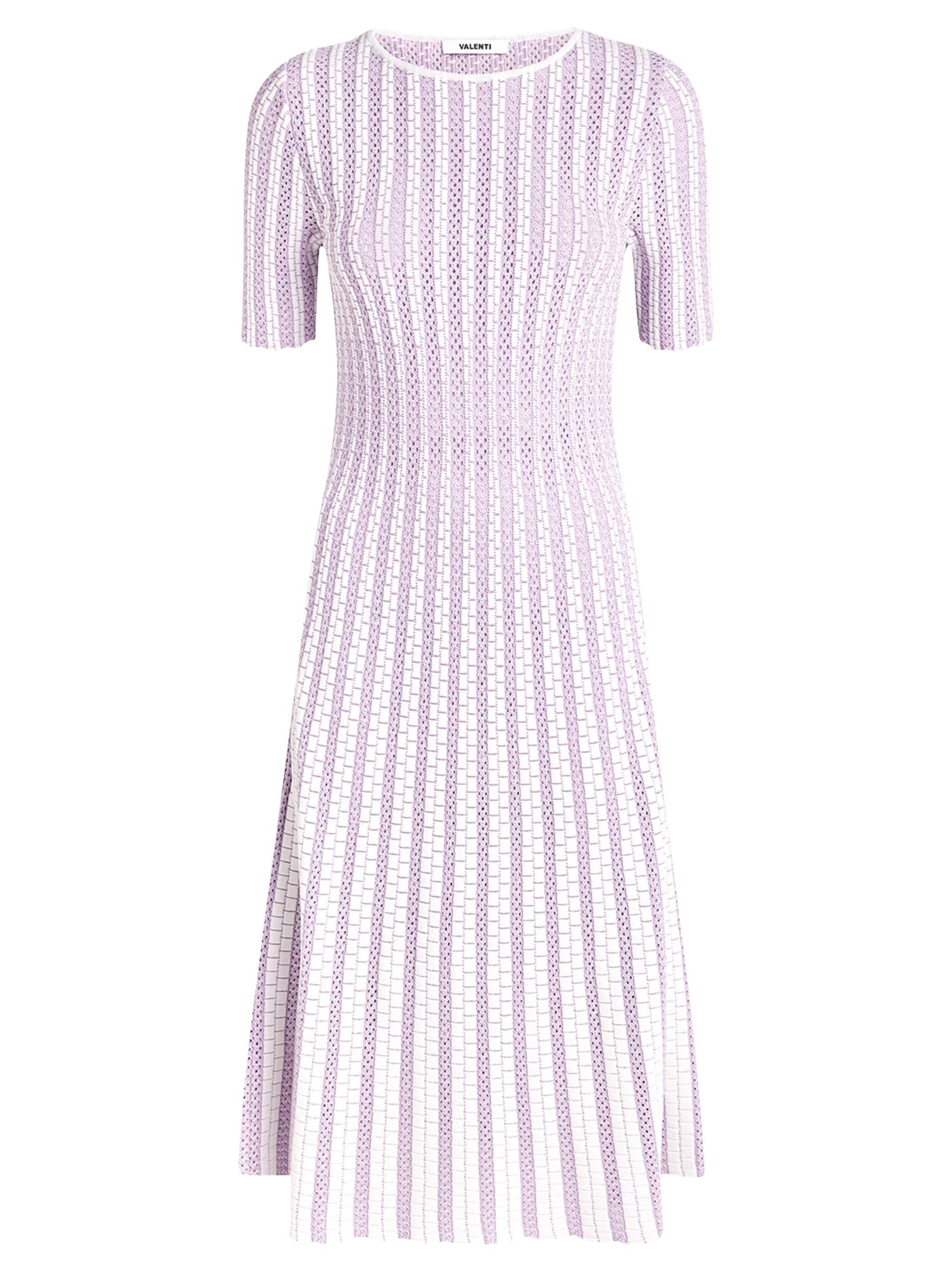 ANTONINO VALENTI Openwork Knit Margherita Midi Dress