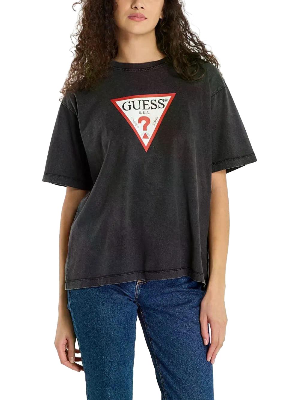 GUESS GUESS USA Textured Finish Band Collar Zip-Up Jacket