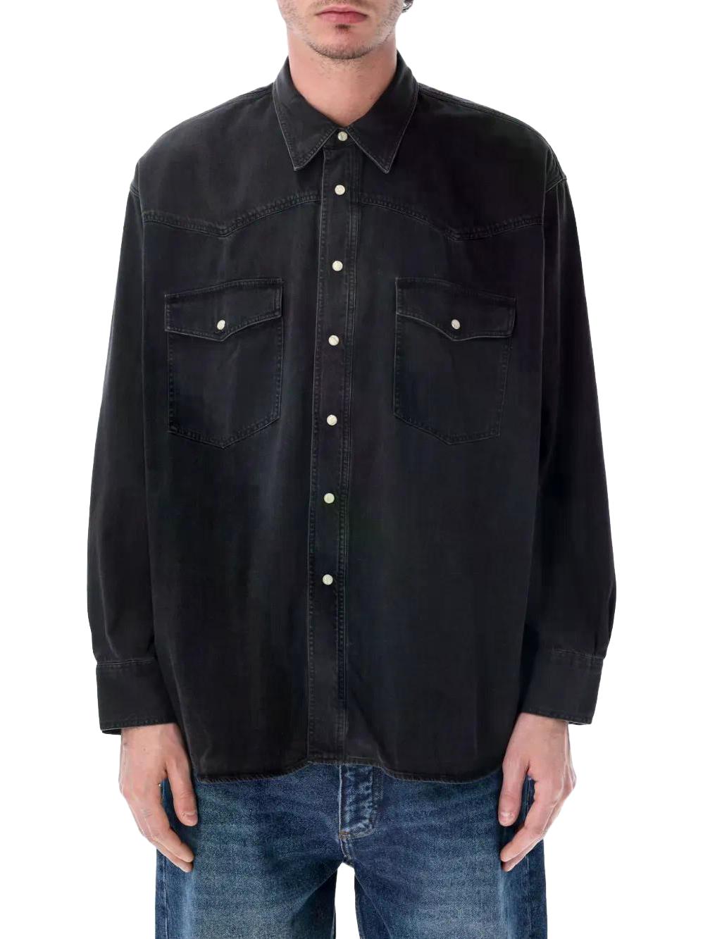 STUDIO NICHOLSON texana denim shirt