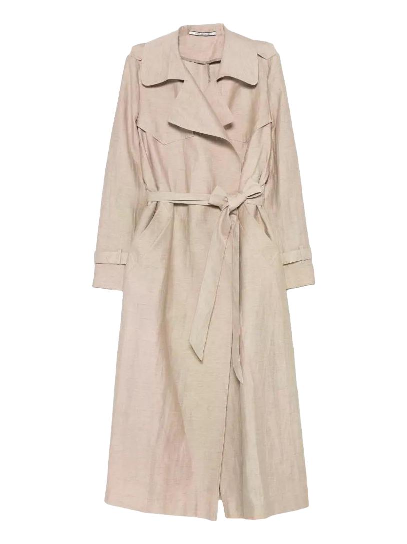 TAGLIATORE Belted Storm-Flap Coat