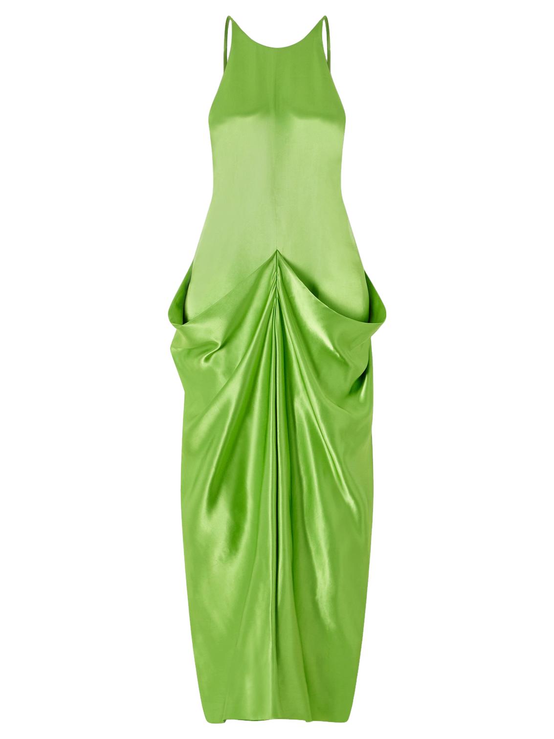 KHAITE KHAITE Kent Open-Back Draped Maxi Dress