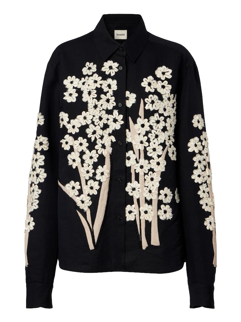KHAITE Argo Embroidered Shirt