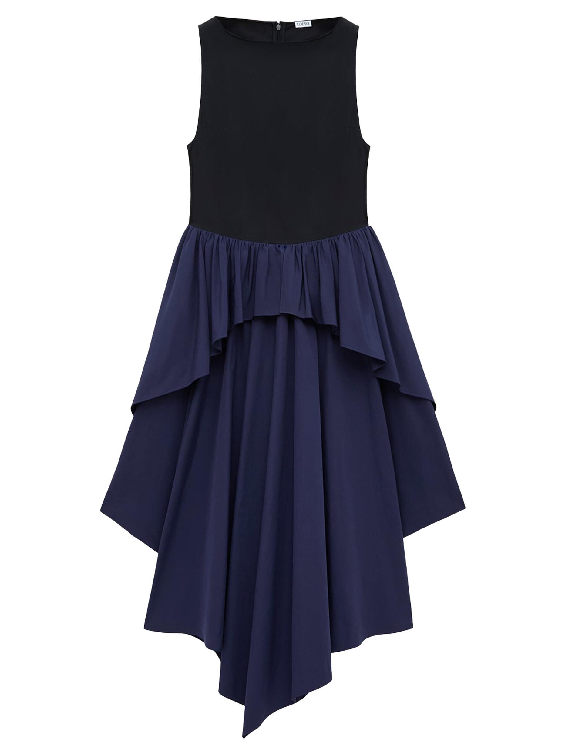 LOEWE Cotton Asymmetric Midi Dress