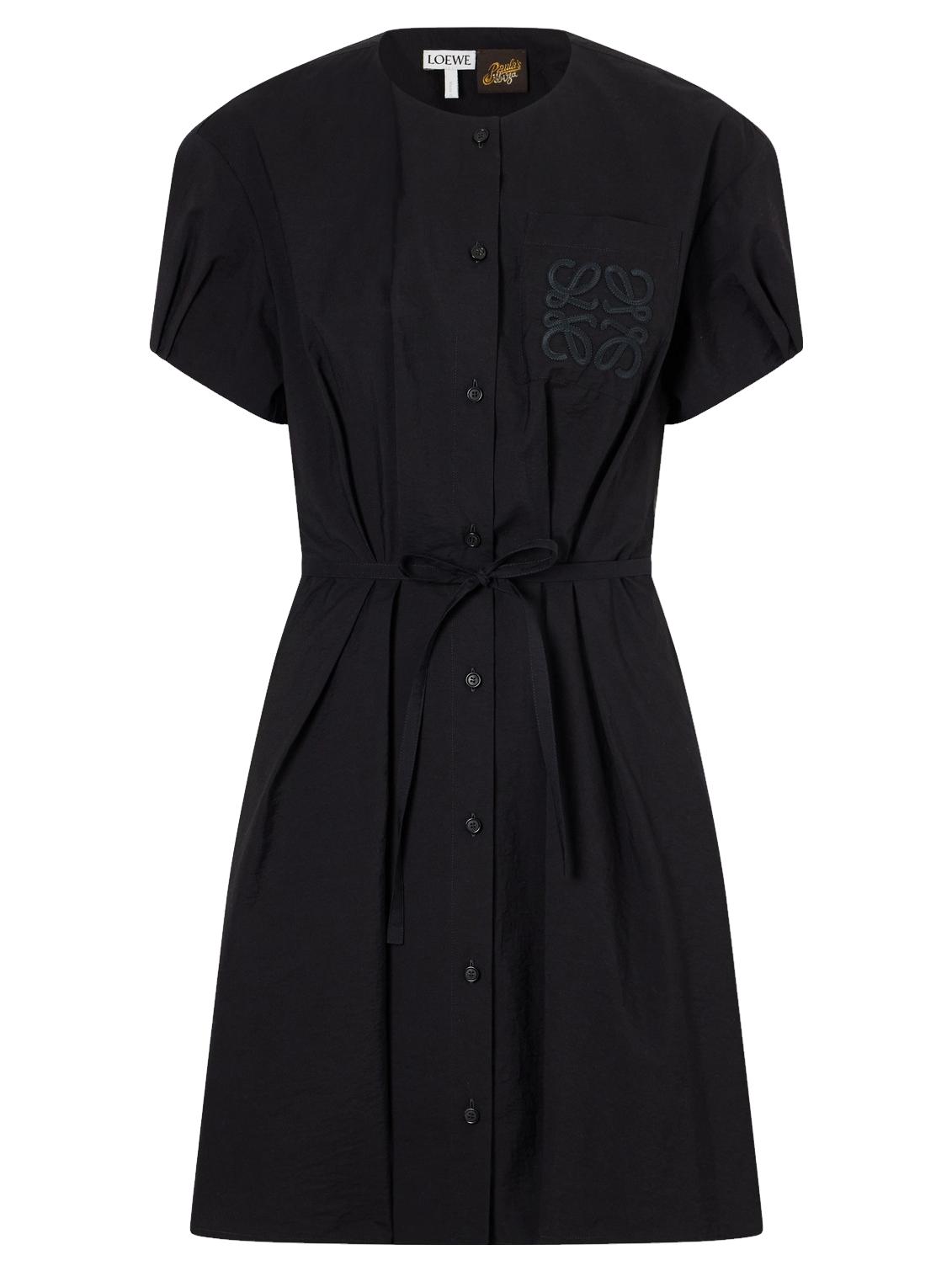 LOEWE LOEWE Paula's Ibiza Embroidered Cotton-Blend Midi Dress