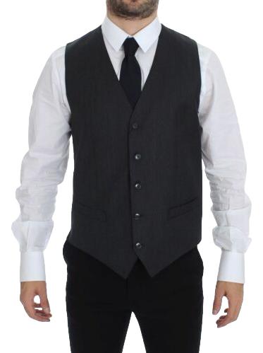 DOLCE & GABBANA Wool Formal Dress Vest
