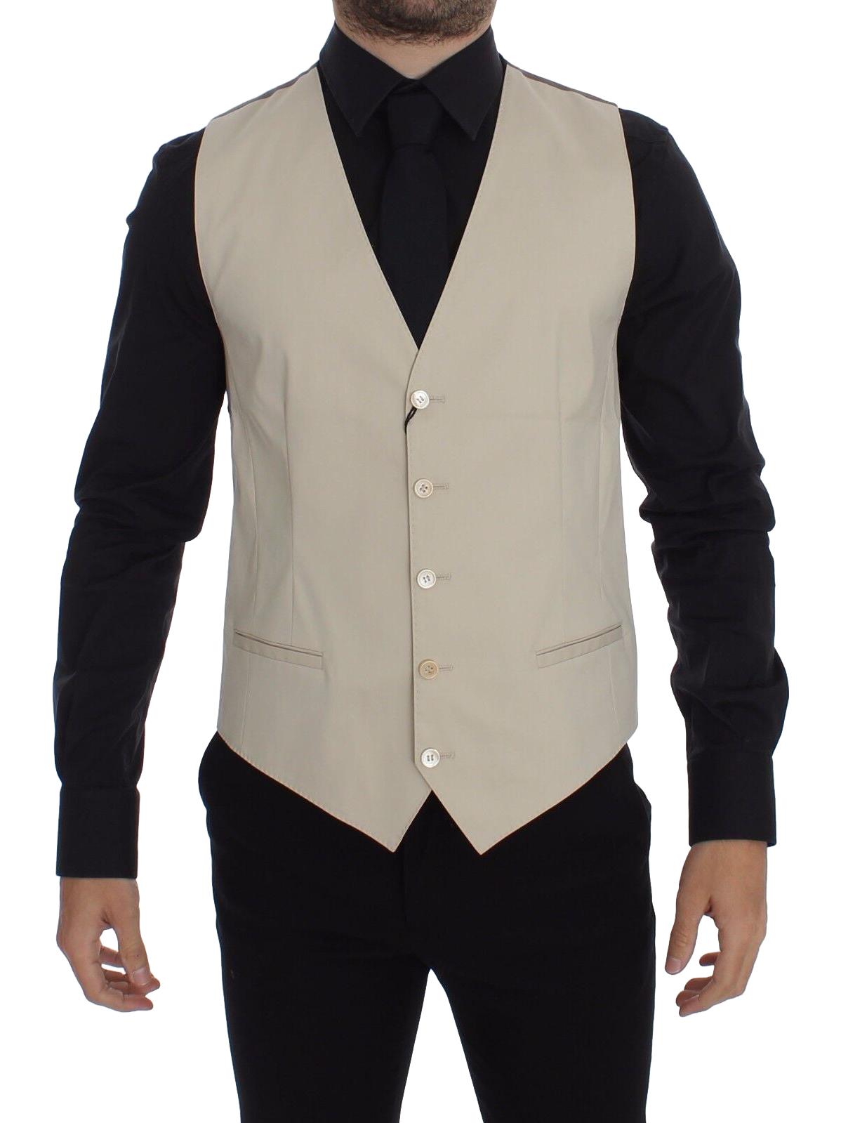 DOLCE & GABBANA Dolce & Gabbana Cotton Stretch Dress Vest