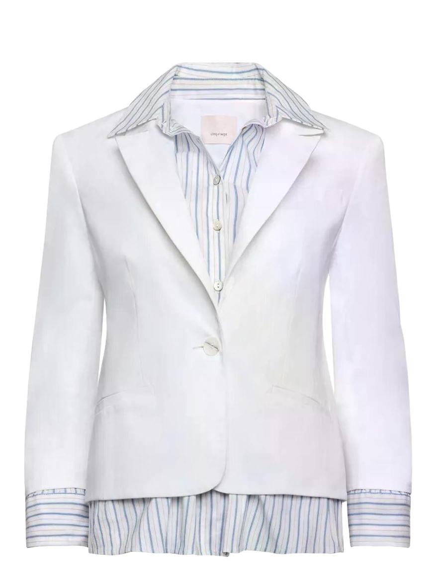 CINQ À SEPT Cinq A Sept Peri Striped Blazer