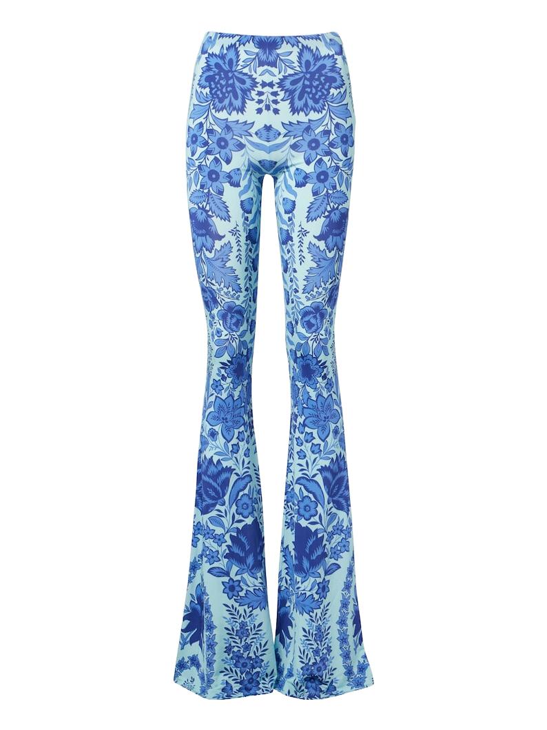 VERSACE Versace Jeans Couture Logo Waistband Flared-Leg Trousers