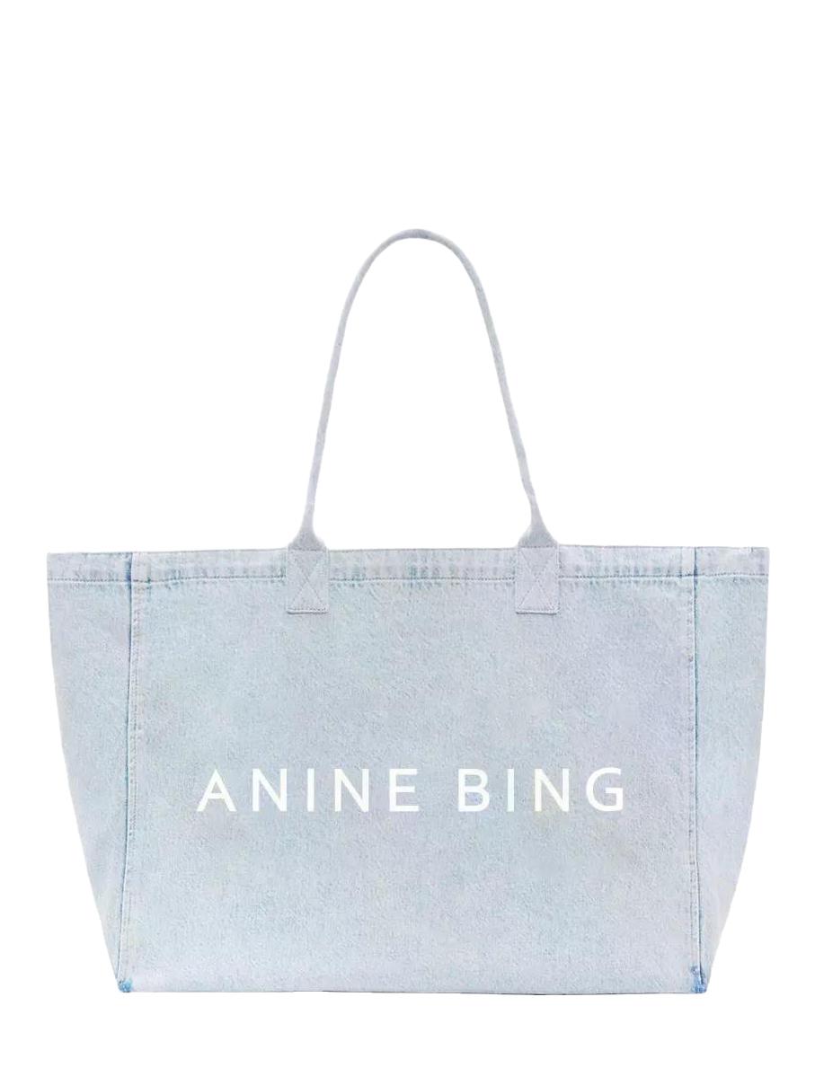 ANINE BING Logo Cotton Tote Bag