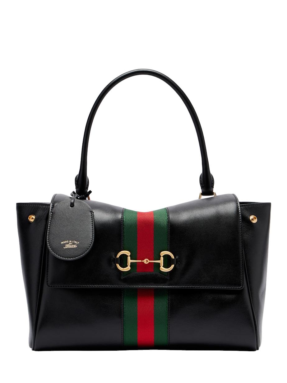 GUCCI Gucci Paparazzo Leather Tote Bag
