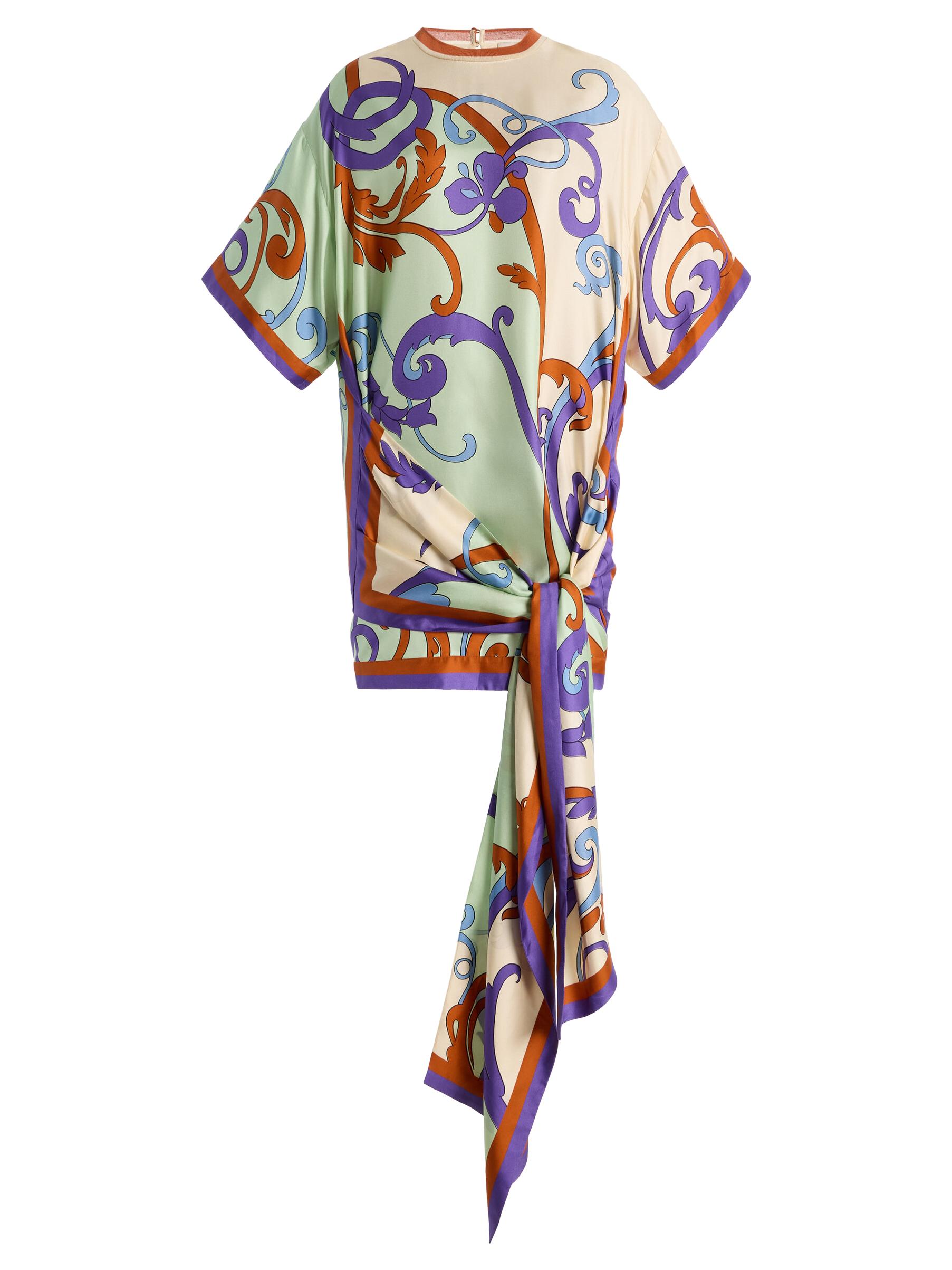 Alemais Marjorelle Embellished Linen-Silk Midi Dress - Multi | Editorialist