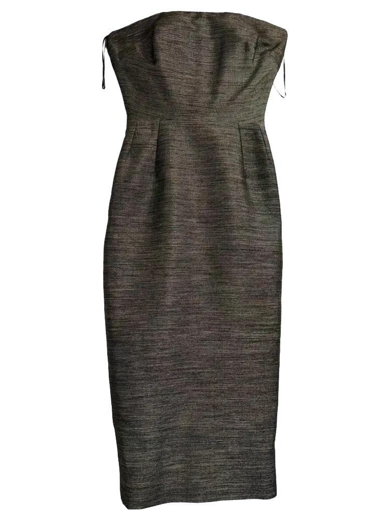 bardot opal strapless midi dress BARDOT Opal Volume Midi Dress for Women
