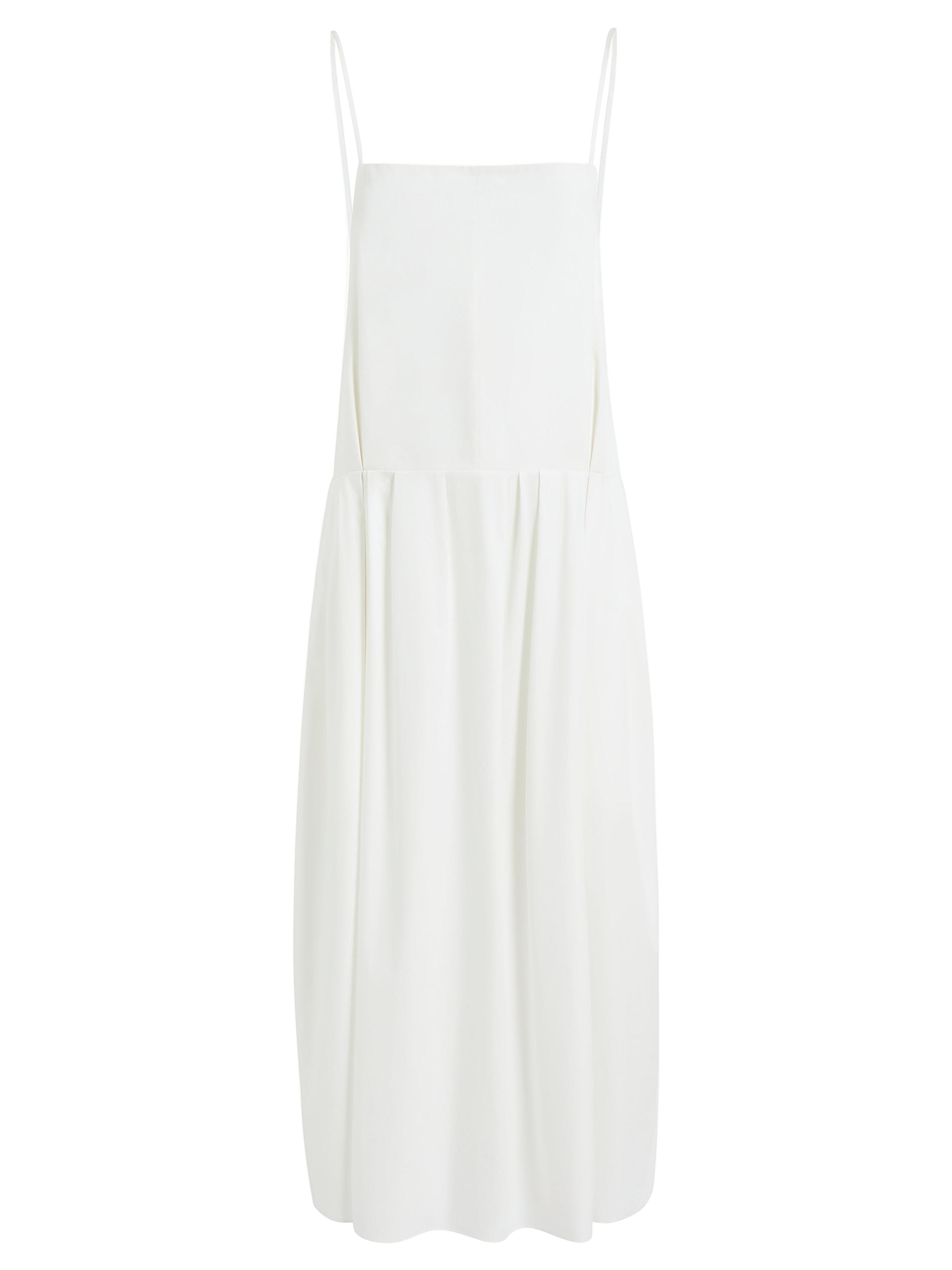 KHAITE Adira Cotton Poplin Midi Dress