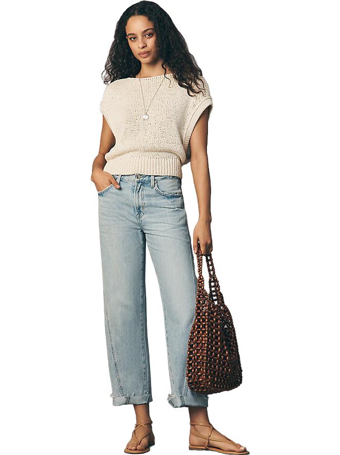PISTOLA Pistola Kacey High-Rise Cuffed Boyfriend Jeans