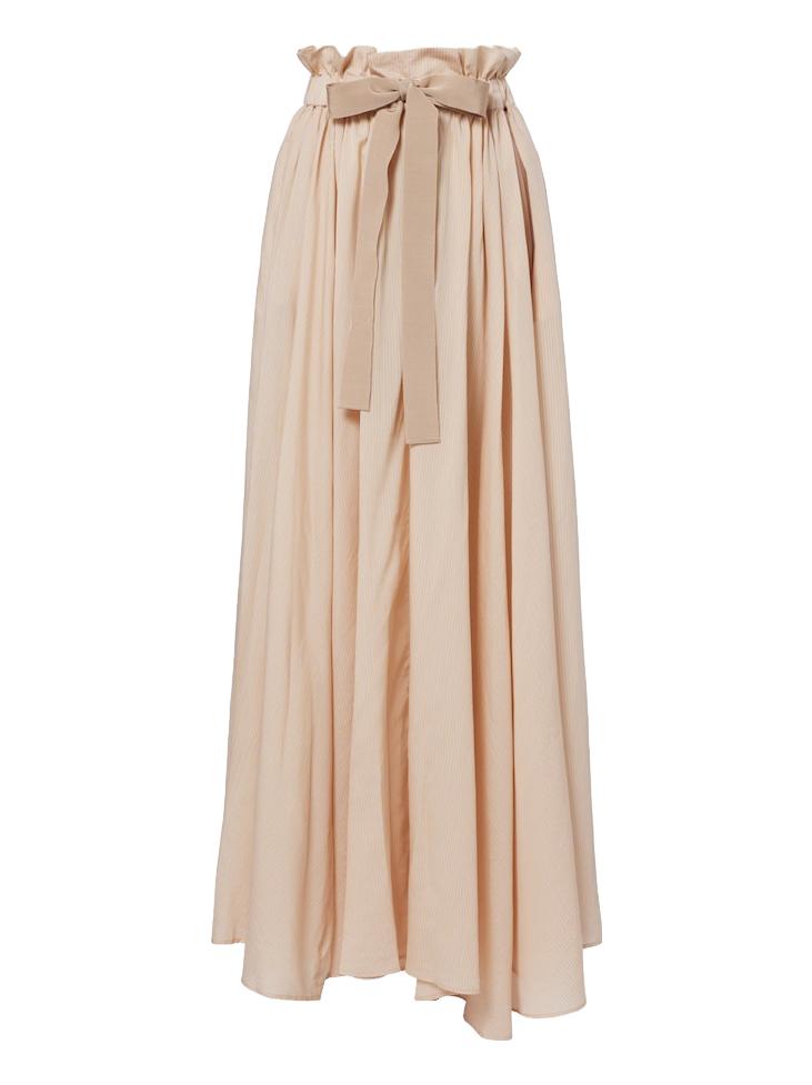 PATOU Striped Maxi Skirt