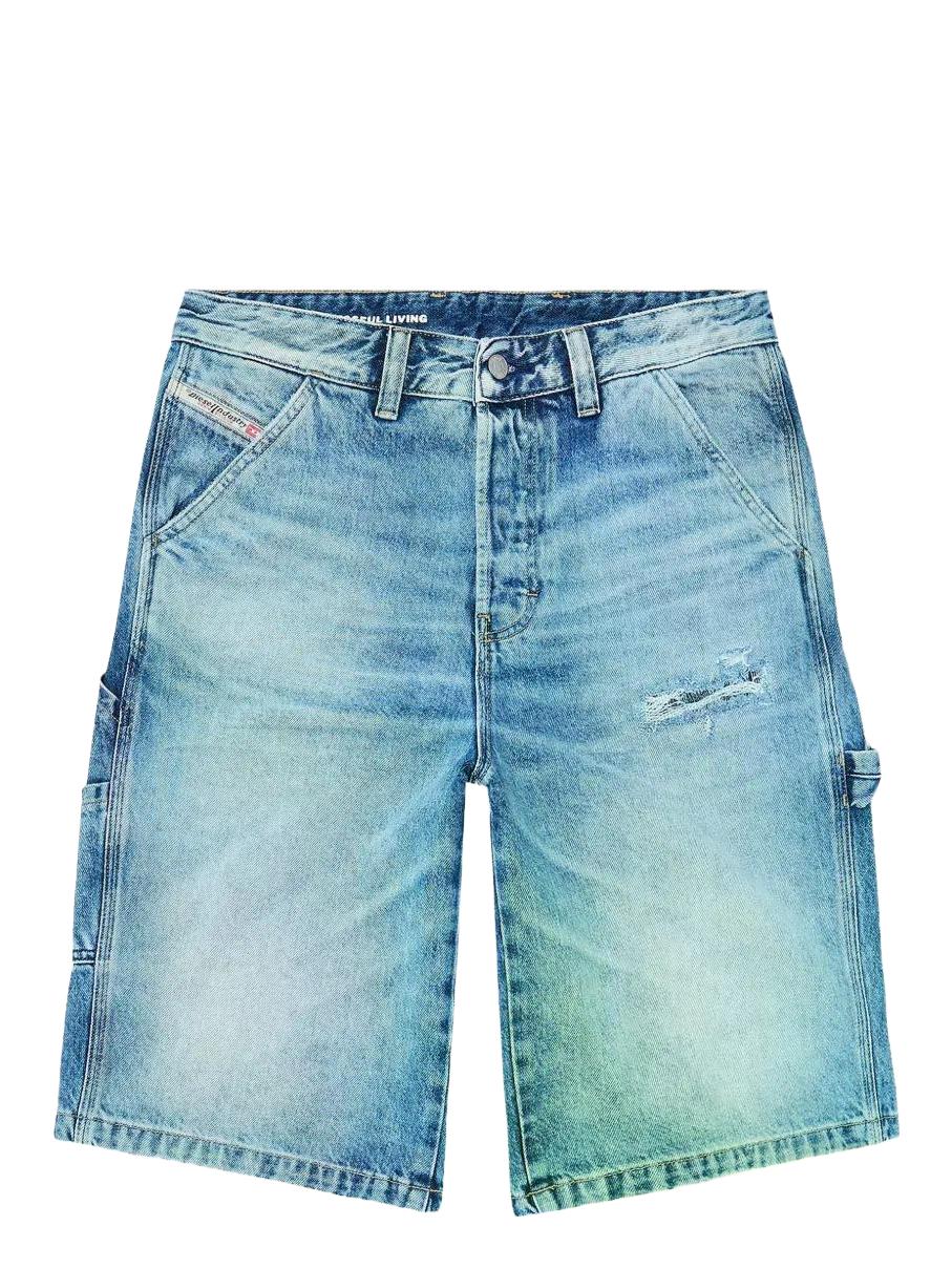 DIESEL® Distressed-Finish Cargo Shorts