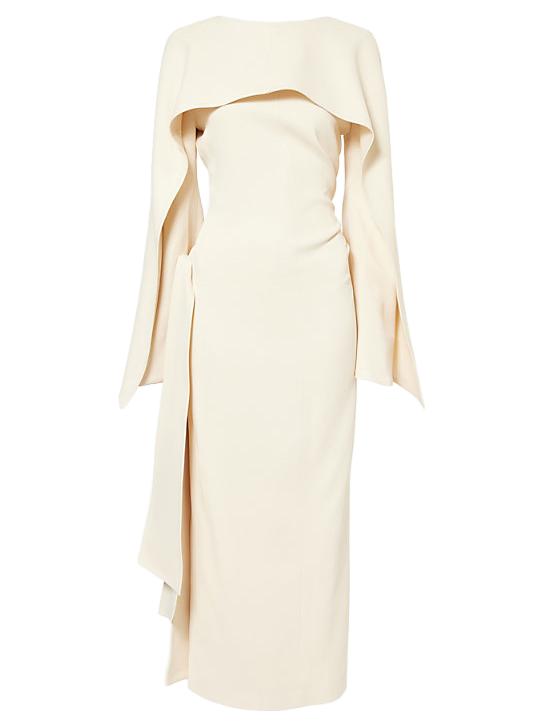 KHAITE Woven Midi Dress