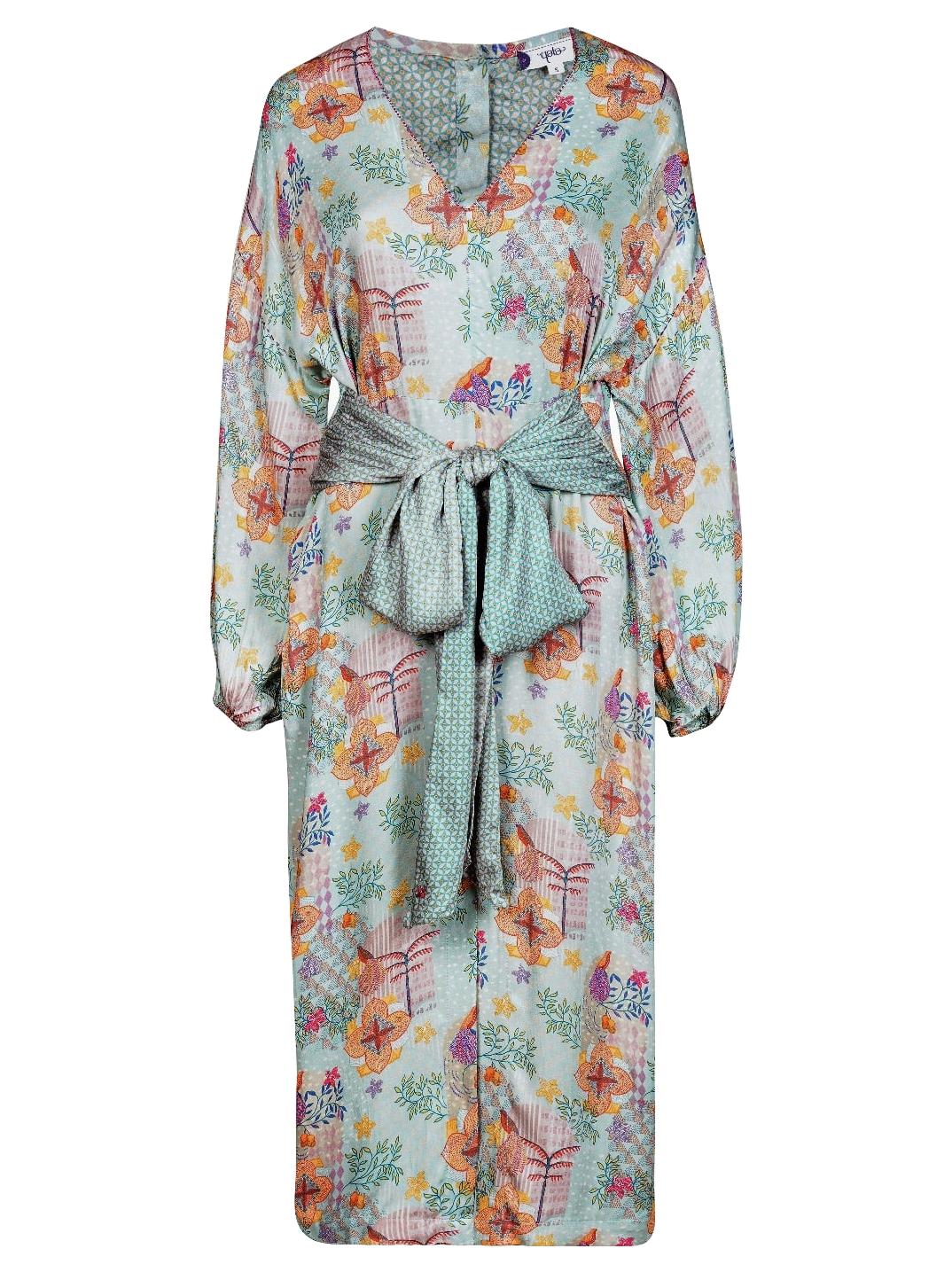 doen amari dress blue topaz Isadora Satin Maxi Dress main image 0