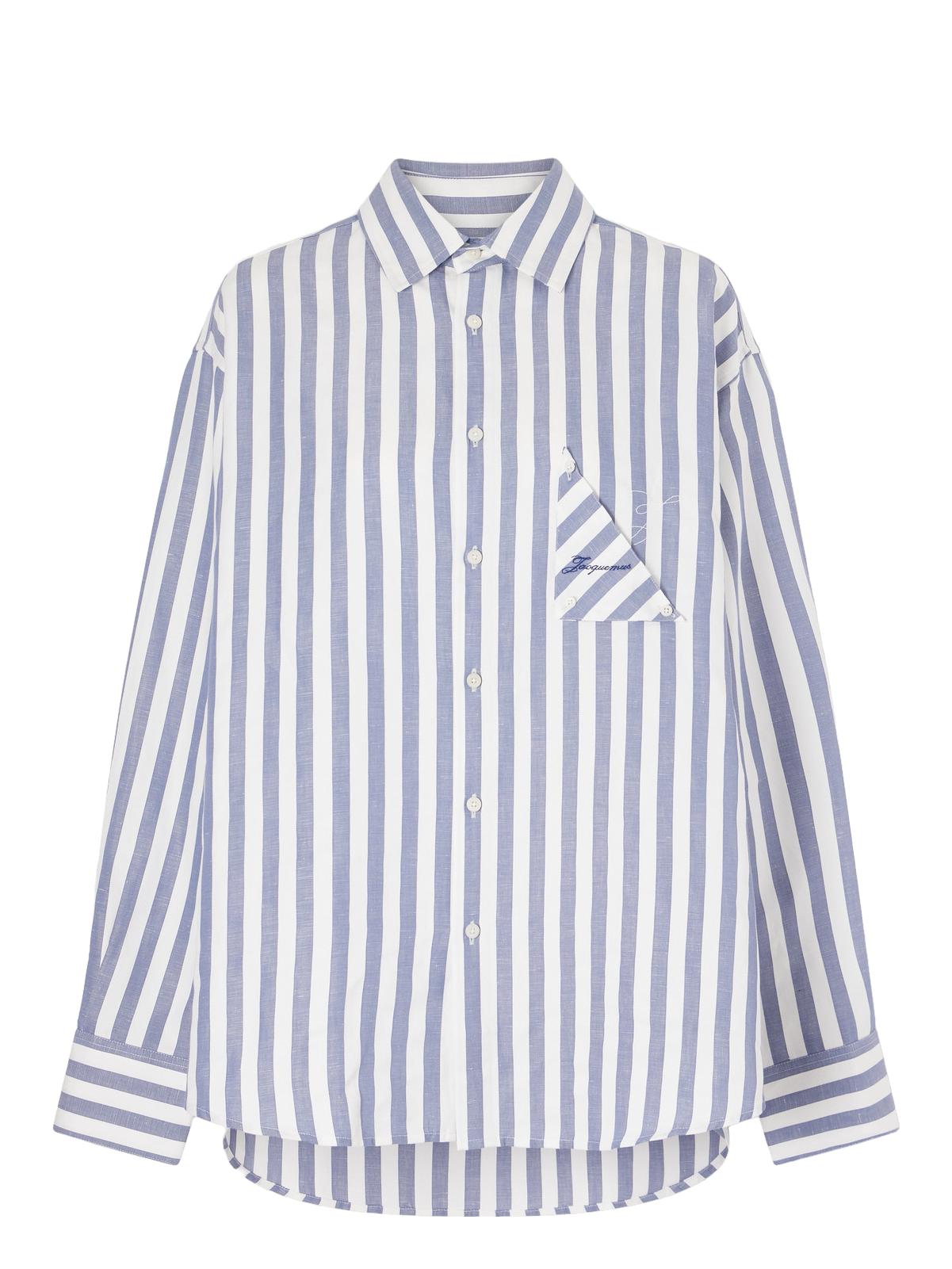 JACQUEMUS Jacquemus La Chemise Voilier Striped Cotton-Poplin Shirt