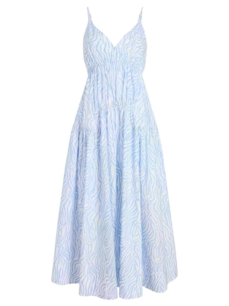PROENZA SCHOULER WHITE LABEL Michelyn Zebra-Print Maxi Dress