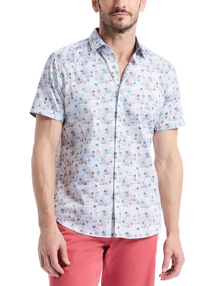 ROBERT GRAHAM embarcadero abstract pattern shirt