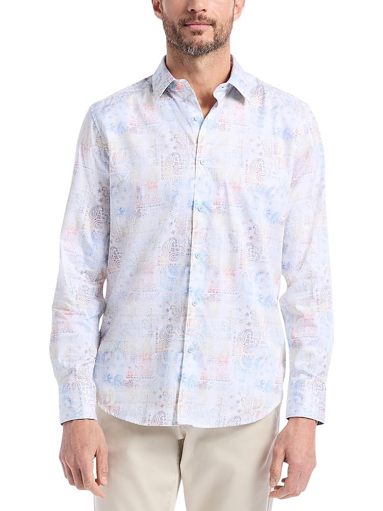 ROBERT GRAHAM vista paisley pastel shirt