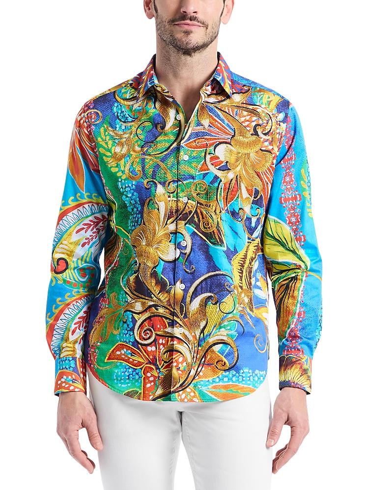 ROBERT GRAHAM classic fit paisley woven shirt