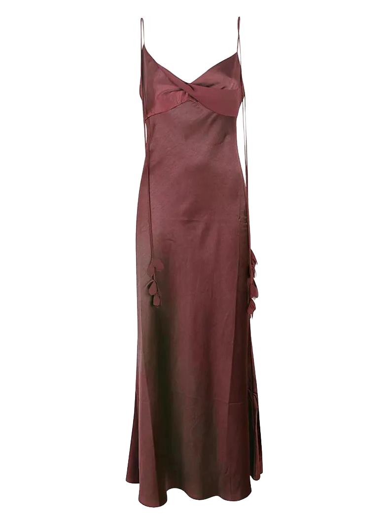 MAX MARA Max Mara Silk Satin Slip Maxi Dress