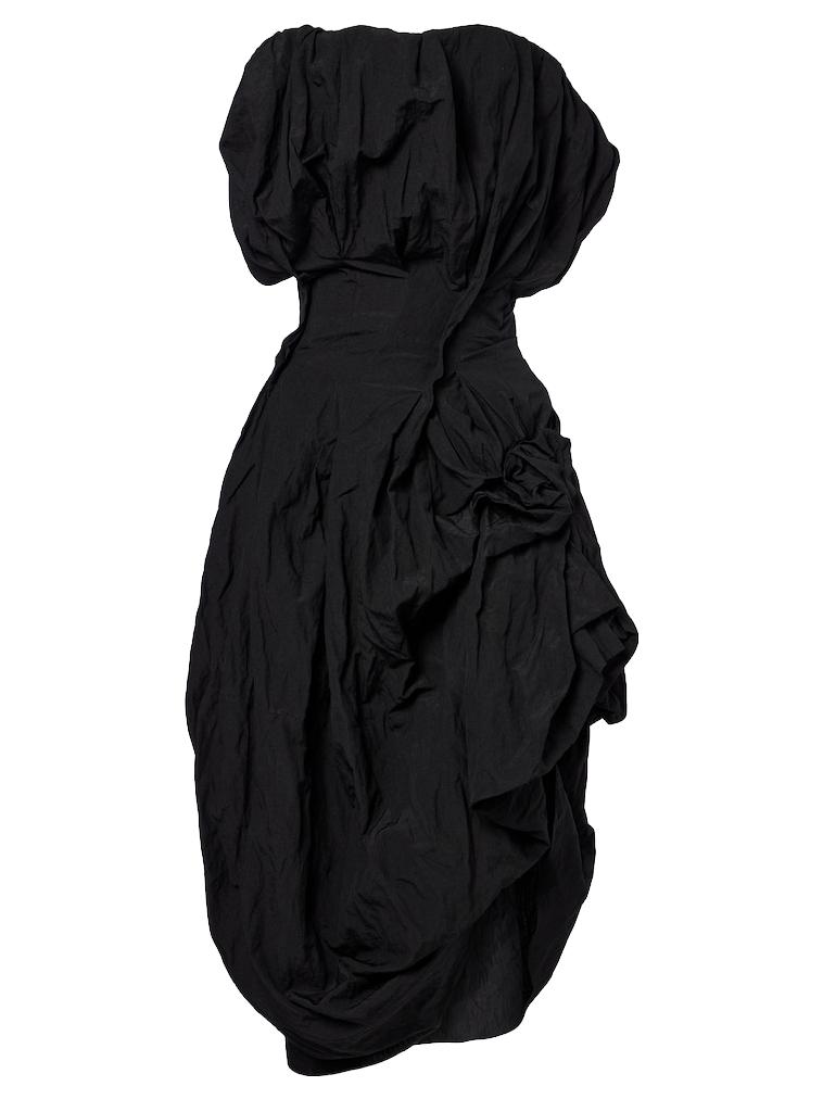 MAGDA BUTRYM draped cotton-blend cocktail dress