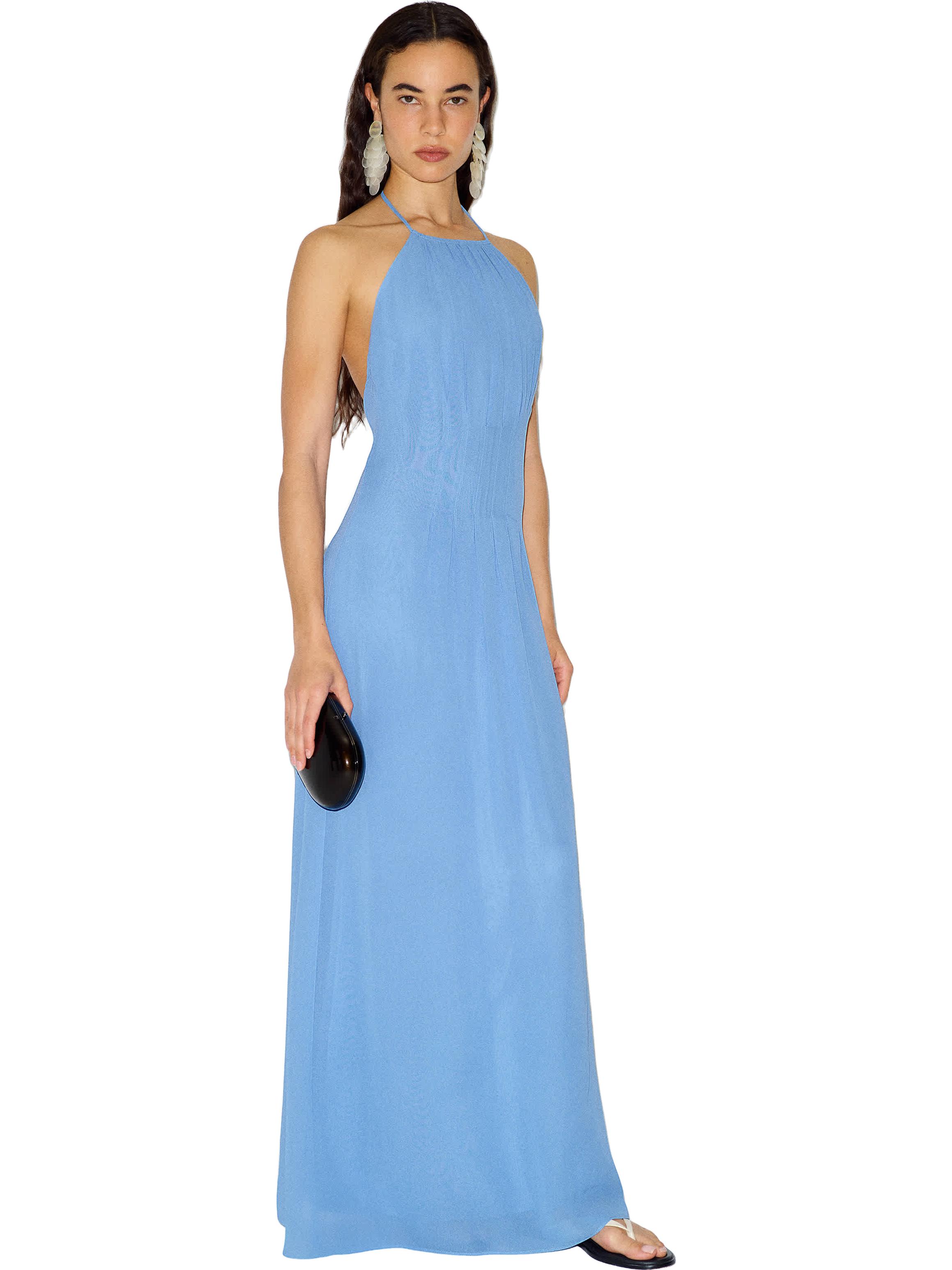 Reformation Evelyn Dress - Blue | Editorialist