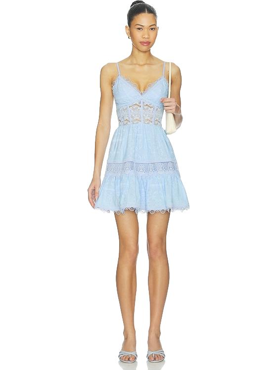 EDIKTED EDIKTED cosmic lace mini slipdress