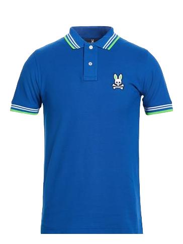 PSYCHO BUNNY man polo shirt orange size 6 pima cotton