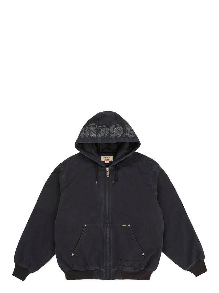 Supreme X The Great China Wall Hooded Work Jacket - Black