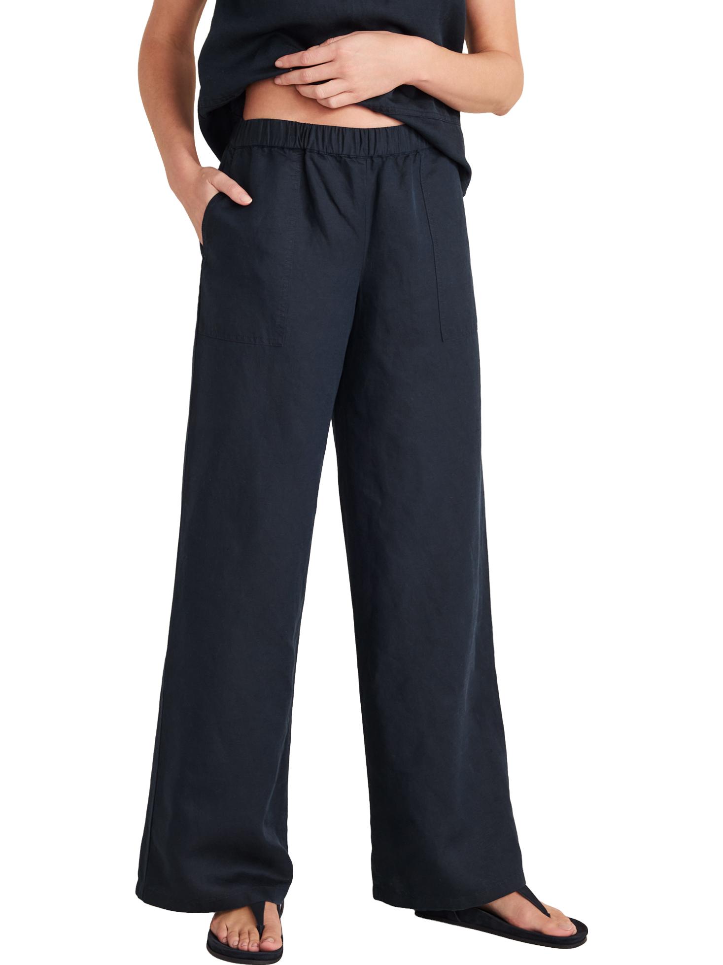 HAVEN WELL WITHIN Haven Well Within Linen Blend Dobby Wide Leg Pants