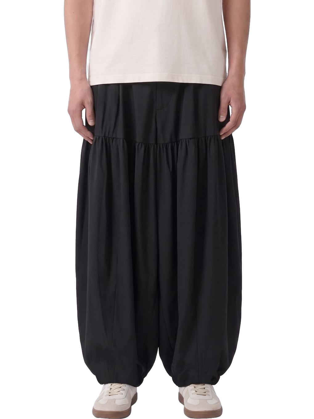 COMME DES GARÇONS Comme Des Garçons Wide-Leg Jersey Trousers with Elasticated Cuffs