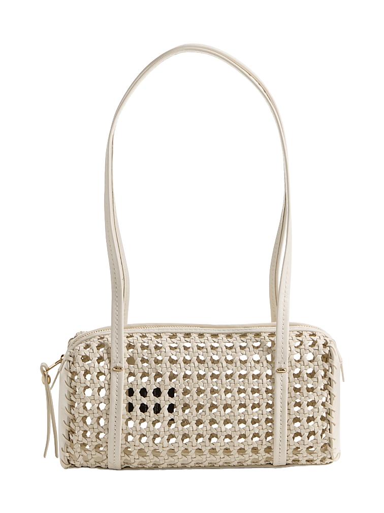 MADEWELL Madewell Brioche Mini Woven Leather Shoulder Bag