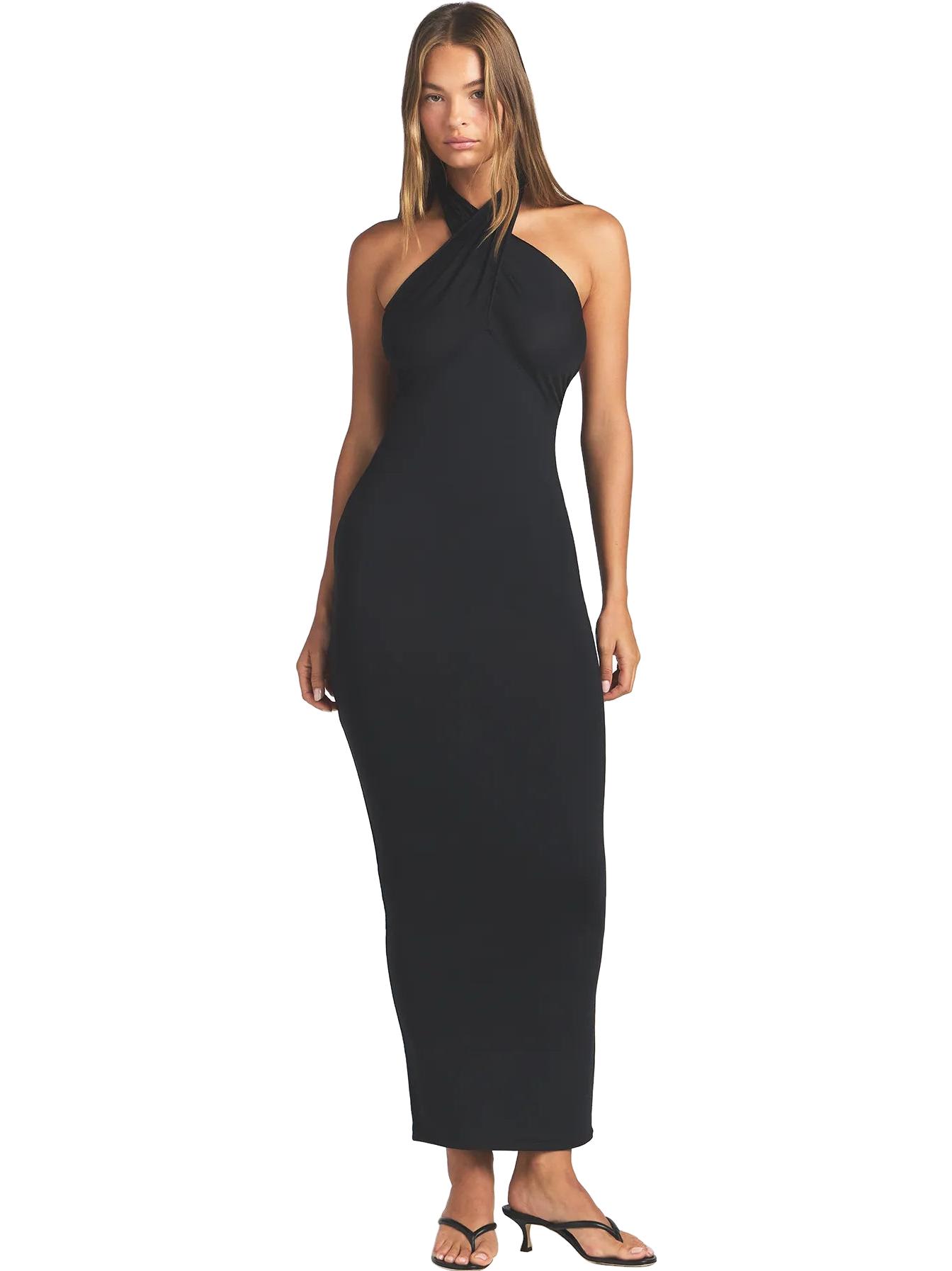 fits everybody low back dress SPINE OPEN BACK (MAXI DRESS)