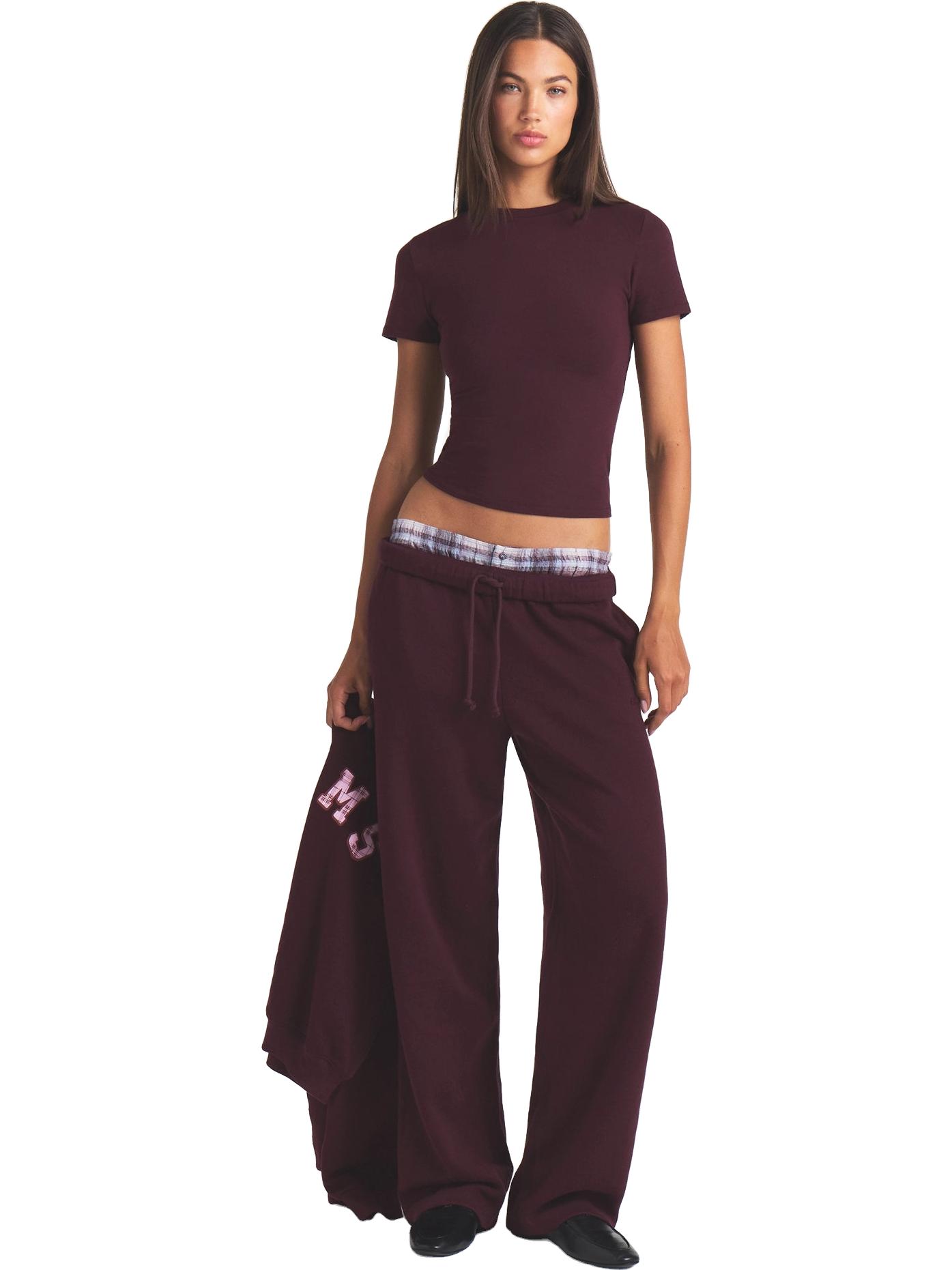 SKIMS SKIMS Cotton Fleece Classic Straight Leg Pants