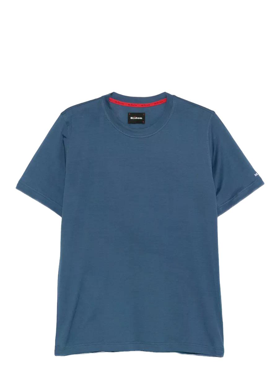 KITON logo-embroidered t-shirt