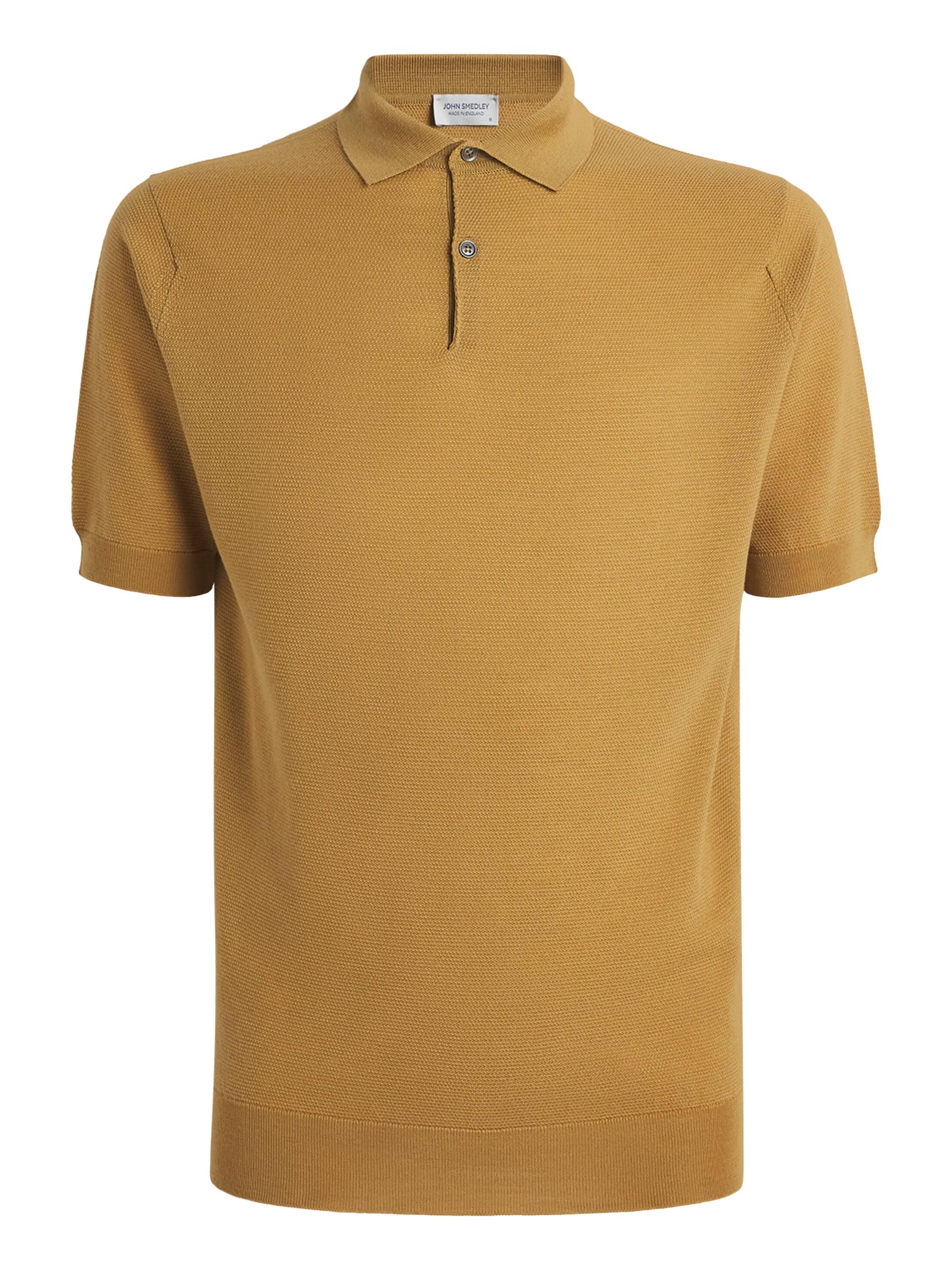 John Smedley Ade Merino Wool Rib Polo Sweater In Estate Blue - 55