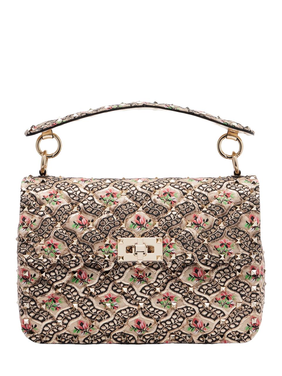 VALENTINO Valentino Garavani Rockstud Spike Medium Top-Handle Bag