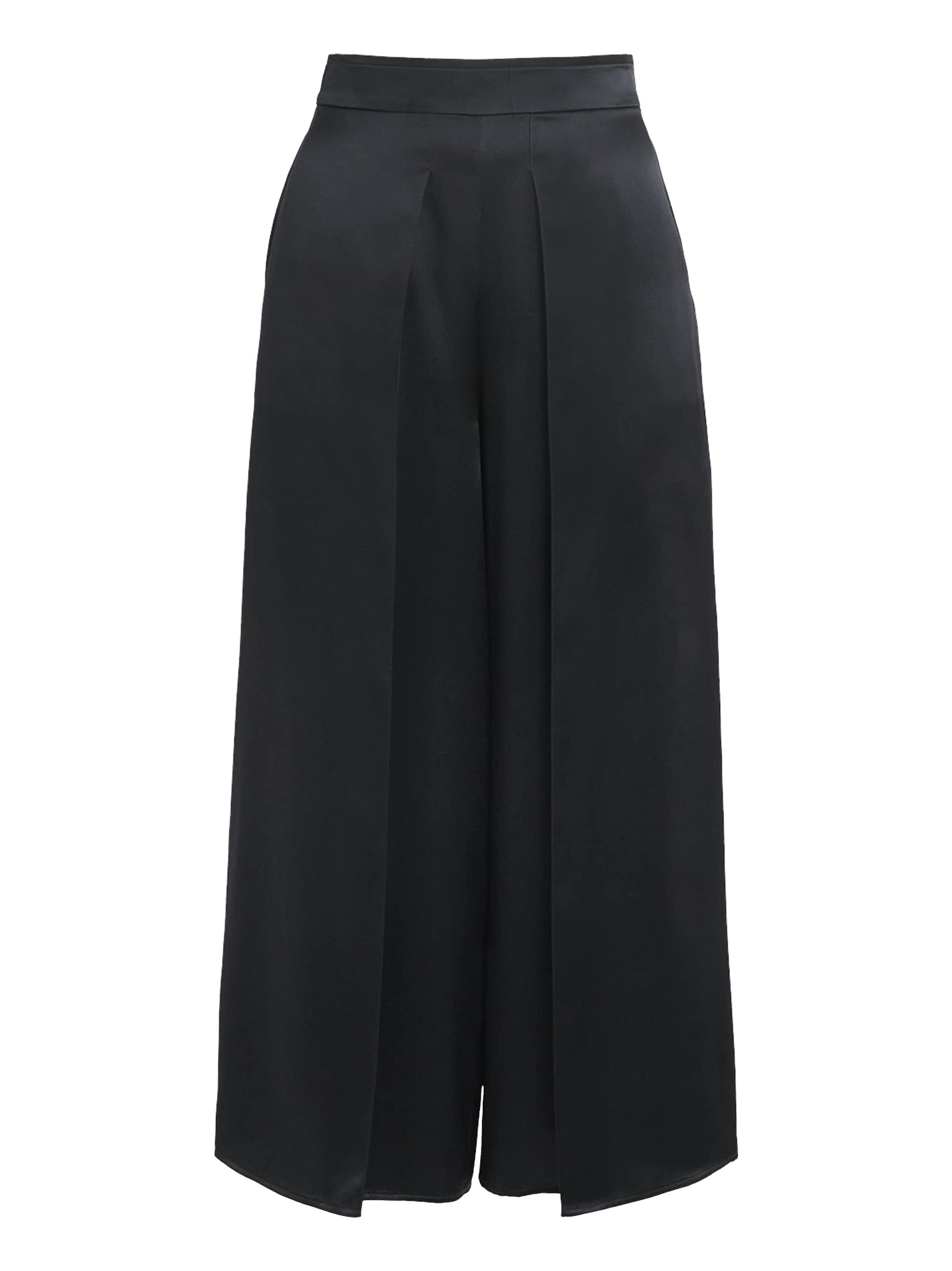ELEVENTY Eleventy Silk Pleated Cropped Trousers