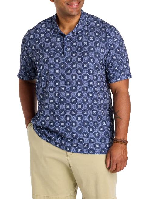 TOMMY BAHAMA big & tall bahama coast barcelo tiles islandzone® polo shirt