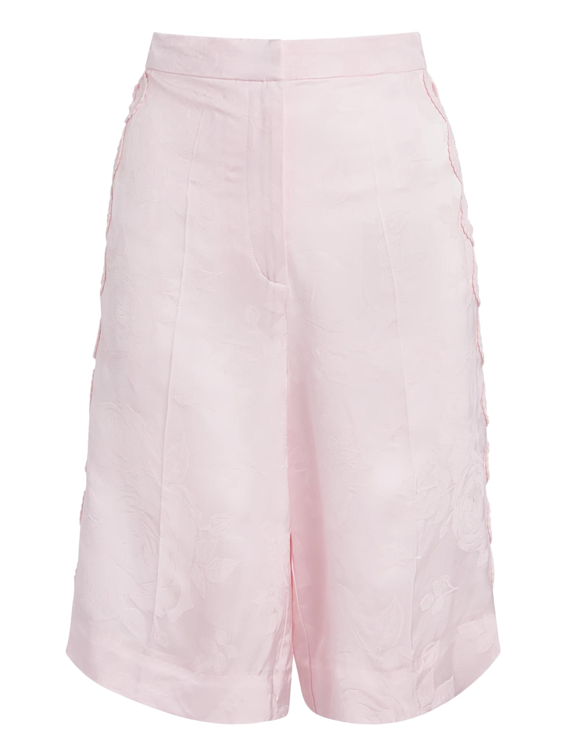 SANDRO Sandro Paris Floral Jacquard Trimmed Bermuda Shorts