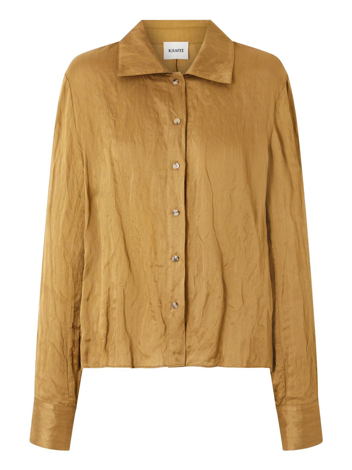 KHAITE KHAITE Jaylin Crinkled-Voile Shirt