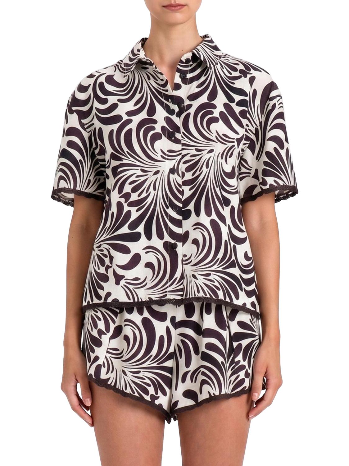TWINSET TWINSET U&B Printed Cotton Bohemian Shirt