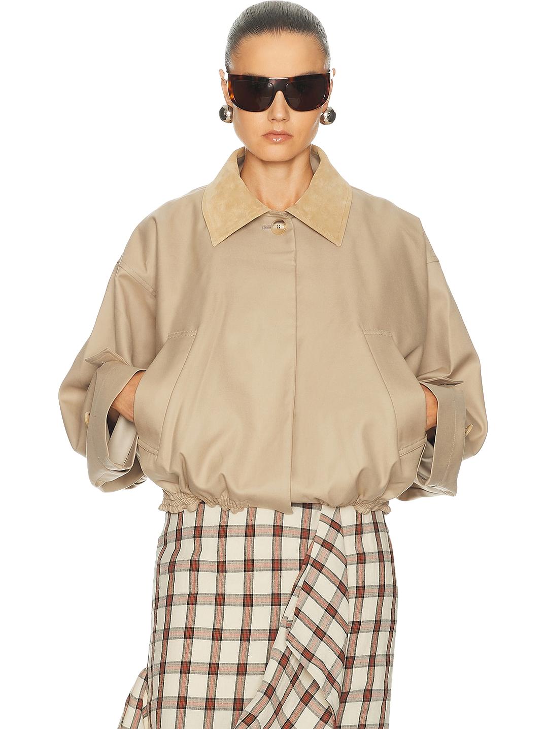 RÓHE Rohe Suede Collar Blouson Jacket