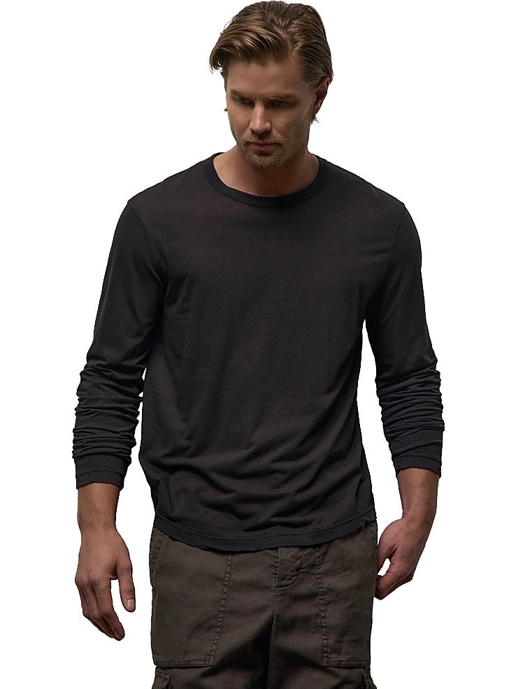 JAMES PERSE shirttail hem crew tee
