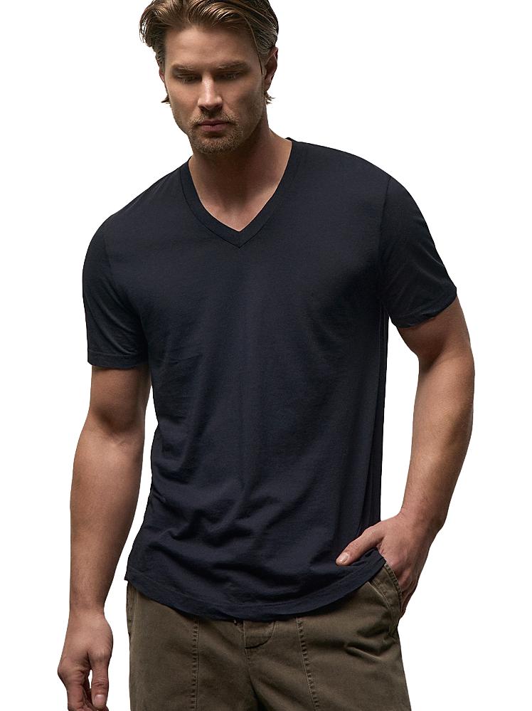JAMES PERSE clear jersey v neck tee